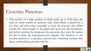 Digestive system part 4 (pancreas, liver and gall bladder) english | PPTX
