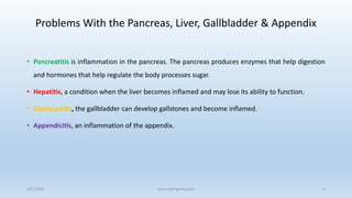 Digestive system problems | PPTX | Digestive Disorders | Diseases and ...