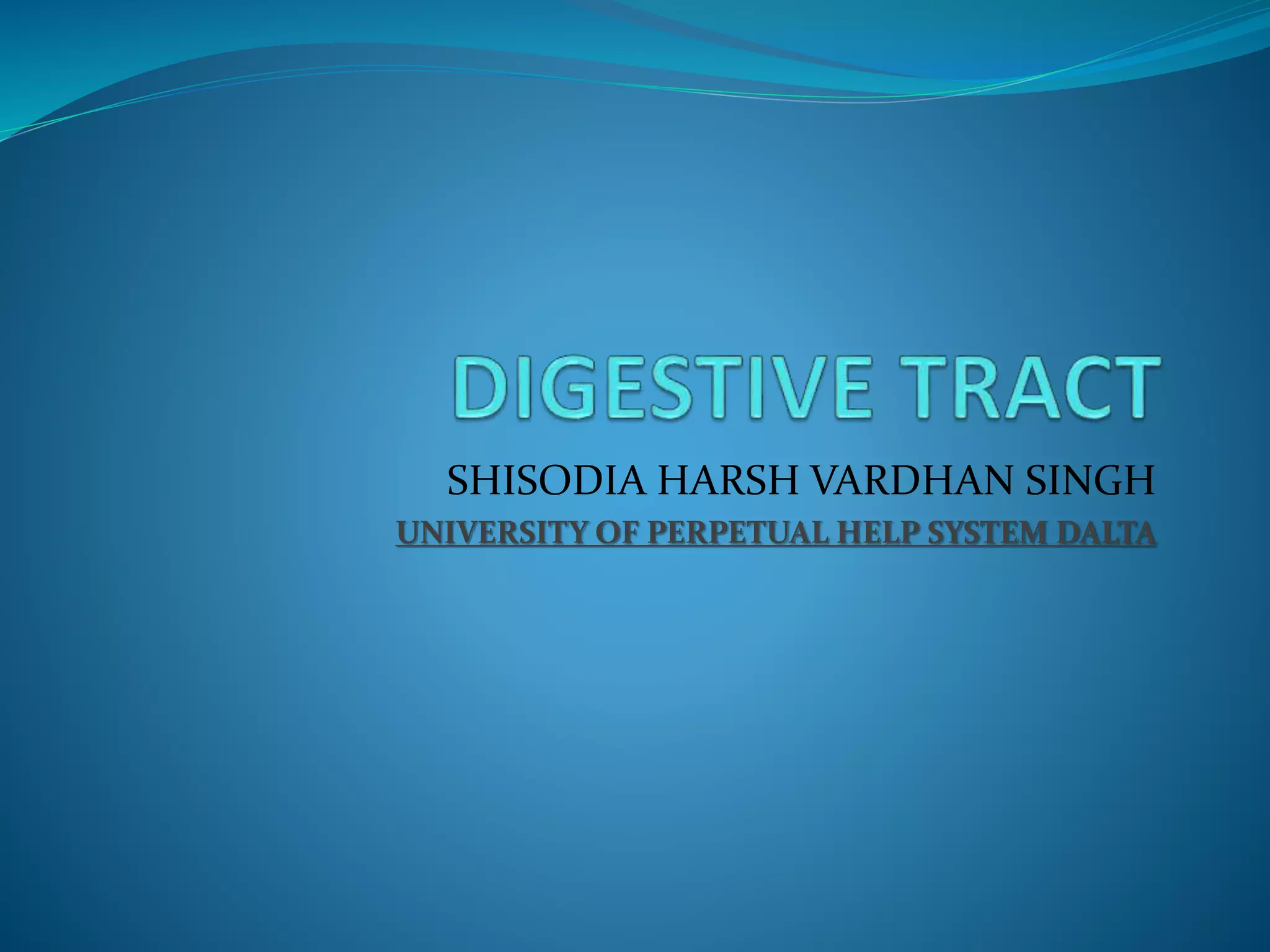 Digestive tract ppt | PPTX | Digestive Disorders | Diseases and Conditions