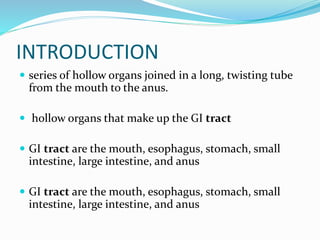 Digestive tract ppt | PPTX