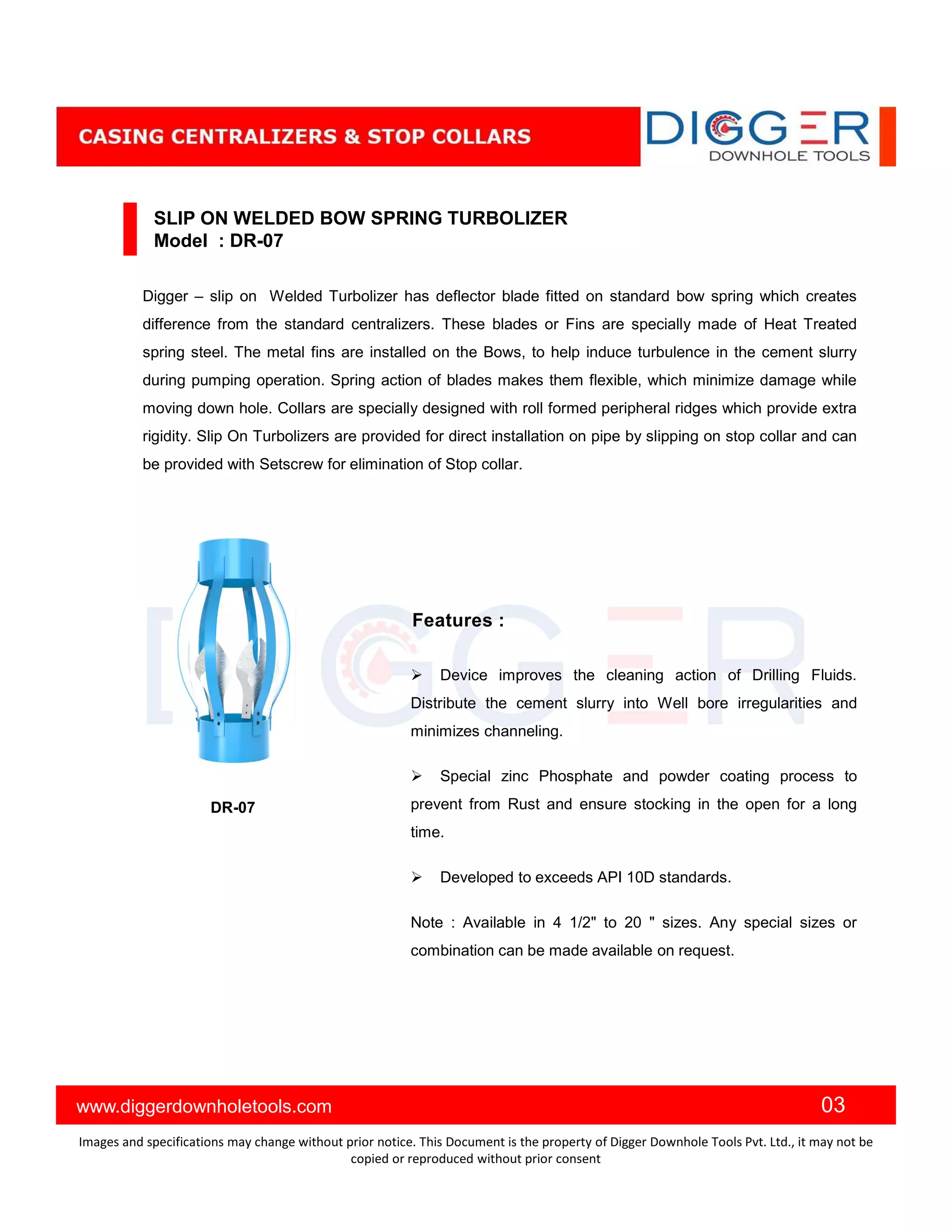 Digger Downhole Tools - Casing Accessories | PDF