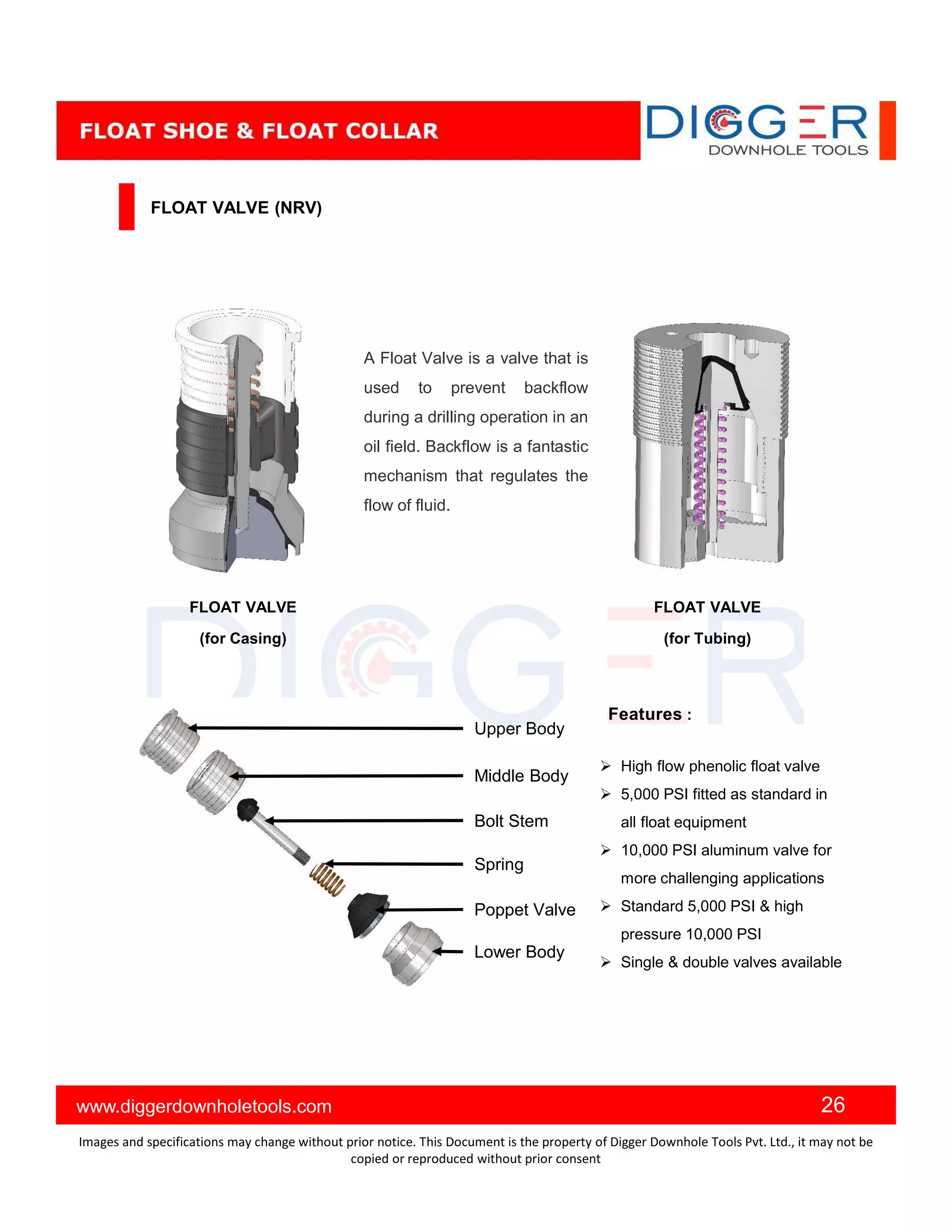 Digger Downhole Tools - Casing Accessories | PDF
