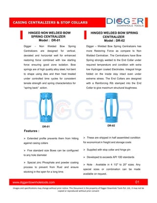 Digger Downhole Tools - Casing Accessories | PDF