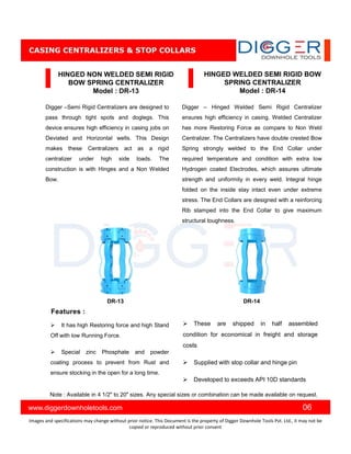 Digger Downhole Tools - Casing Accessories | PDF