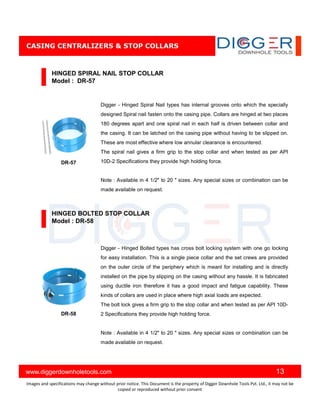 Digger Downhole Tools - Casing Accessories | PDF