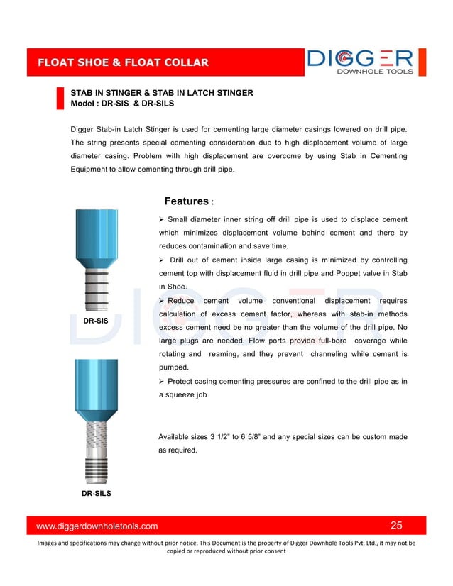 Digger Downhole Tools - Casing Accessories | PDF