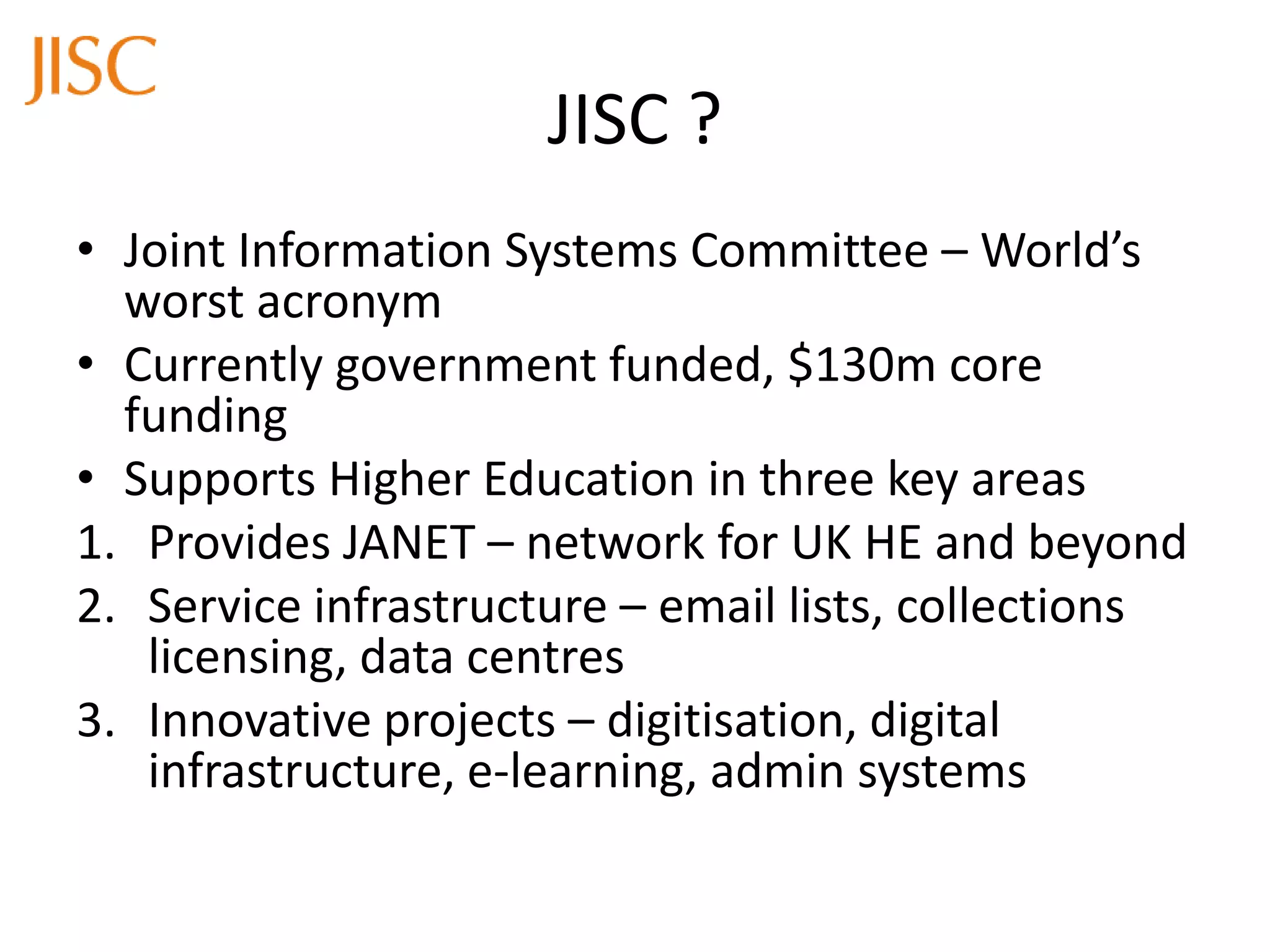 JISC Digging into Data | PPT