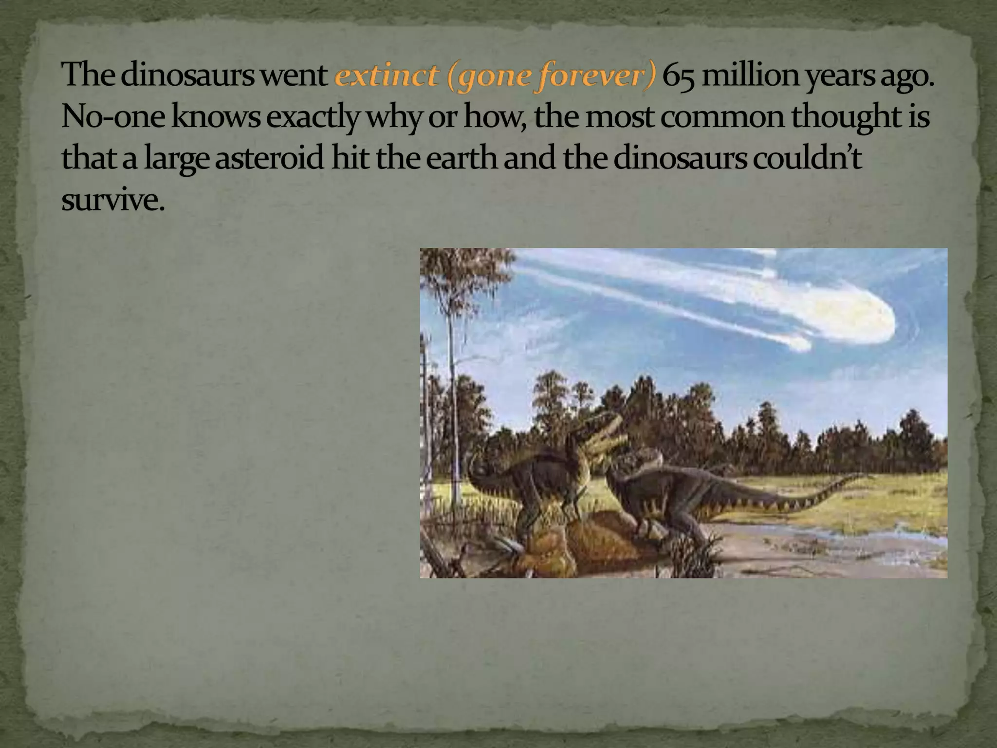 Diggin’ the dinosaurs! | PPT