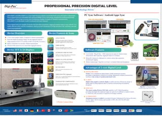 Digi pas 2-axis precision digital level brochure 2013 | PDF