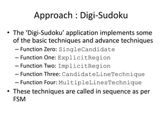 Digi sudoku | PPTX | Programming Languages | Computing
