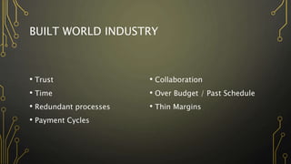 Blockchain and Built Worlds - DigiBuild and SSOE | PPTX