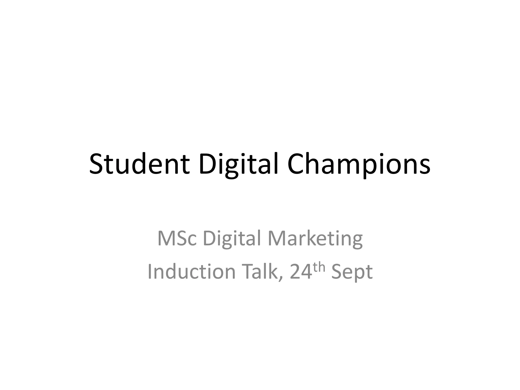 Digital Champions #digichamps | PPTX