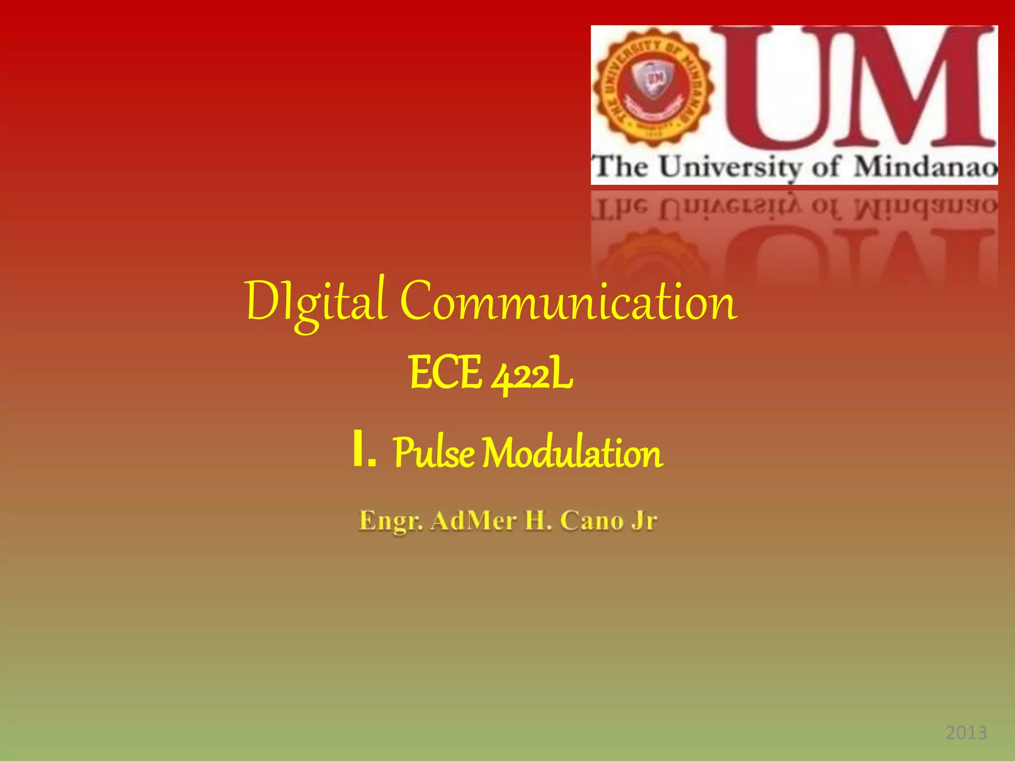 Digital Communication 1 | PPTX