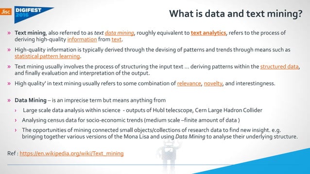 Introducing Data and Text Mining at DigiFest | PPT