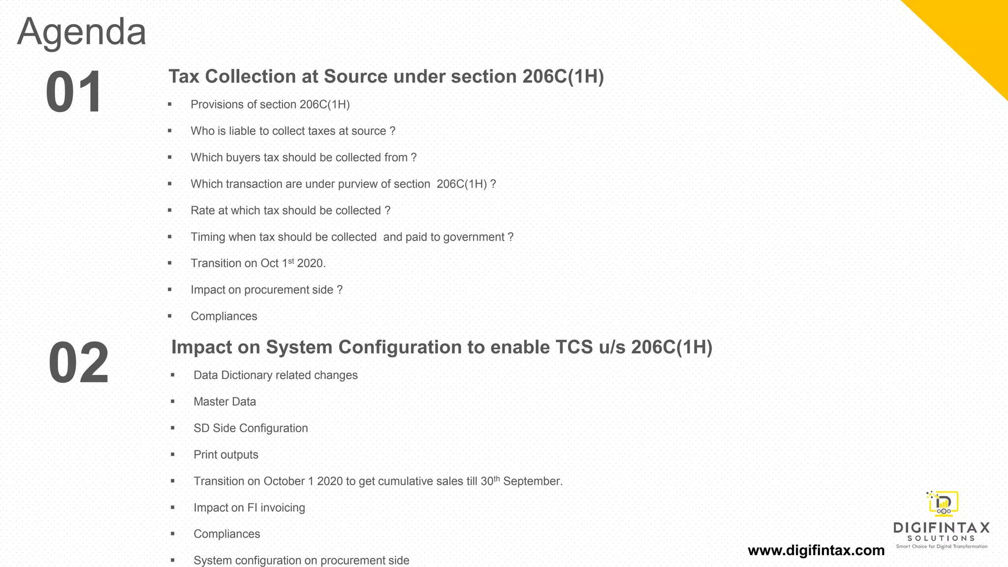 TCS on sale of goods sec 206C(1h) - Analysis, Applicability and Impact ...
