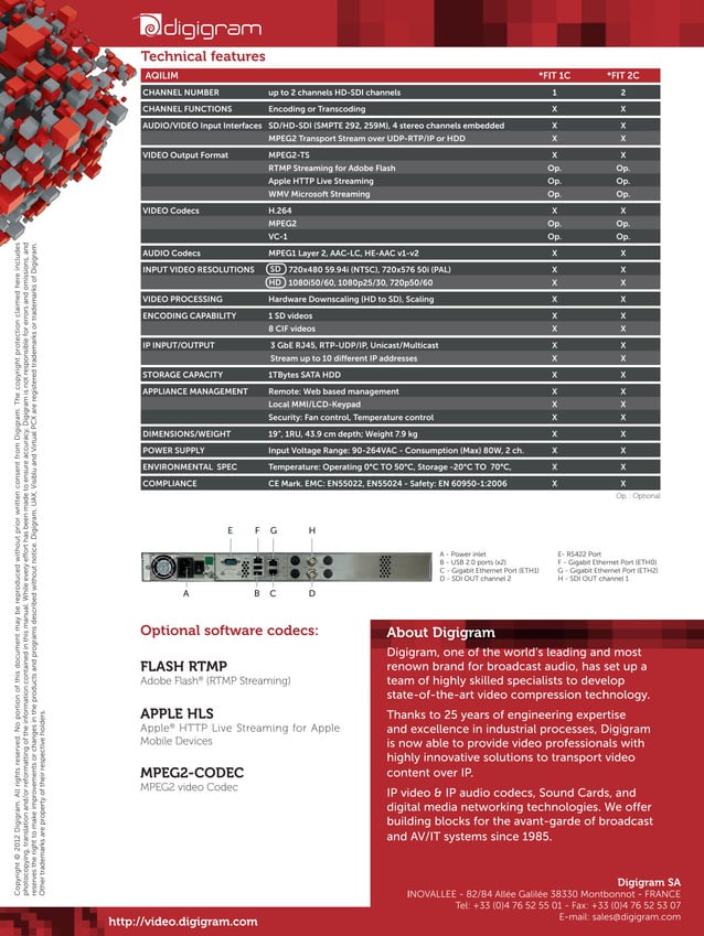 Digigram Aqilim Fit | PDF