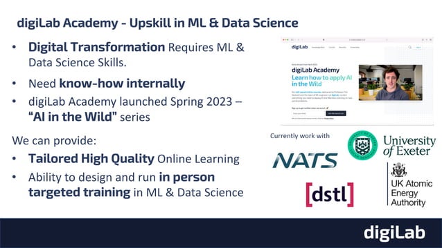 Overview of digiLab team capabilities in the AI/ML space | PPT