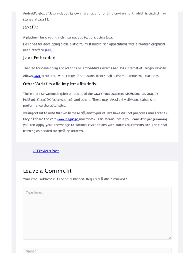 What is Java | Learn Java | Types of Java | PDF