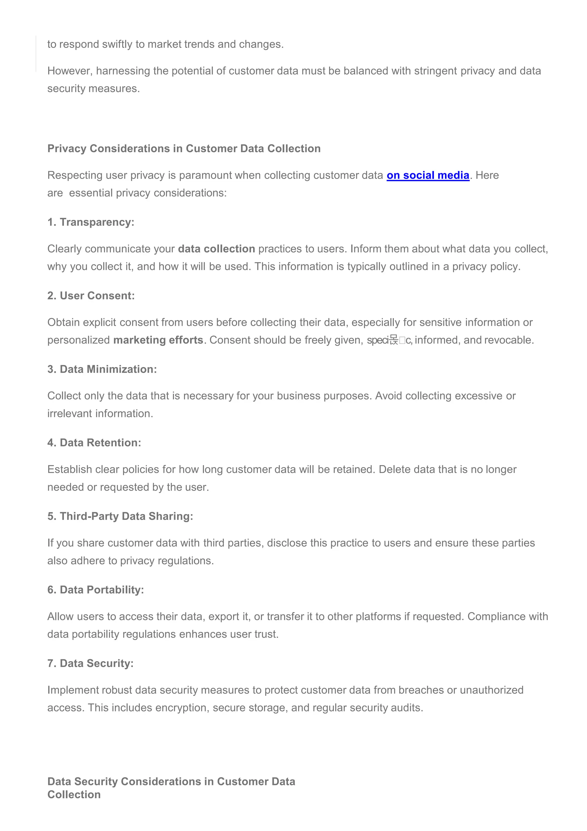 Privacy and Data Security | Data Collection | Social Media | PDF