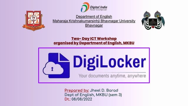 Intoduction to Digilocker | PPTX