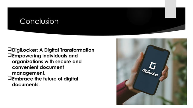 Presentation about digilocker all abouy it | PPT