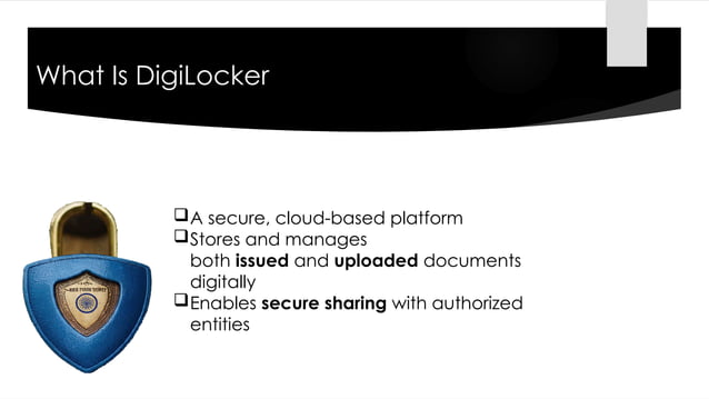 Presentation about digilocker all abouy it | PPT