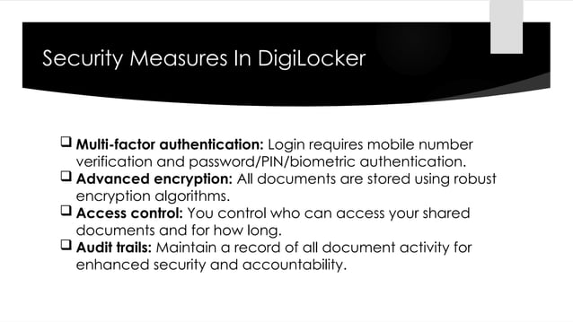 Presentation about digilocker all abouy it | PPT