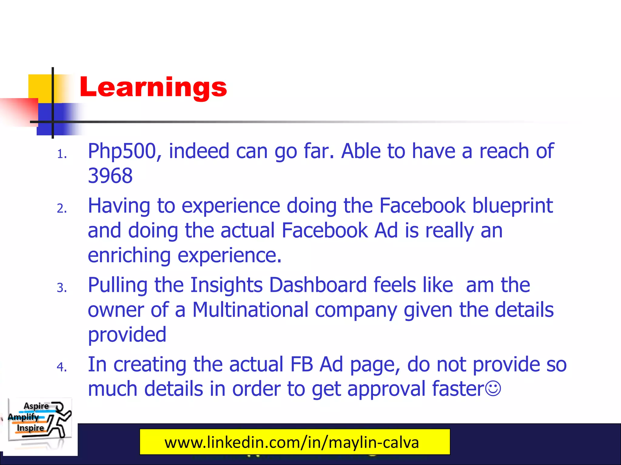 Facebook Marketing Plan | PPT