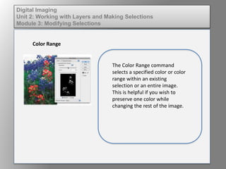 Dig imag unit 2 module 3 modifying selections | PPT