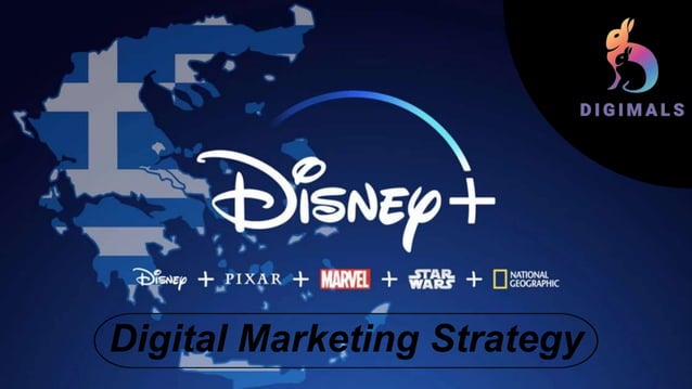 A complete digital marketing strategy presentation for Disney+. | PPTX