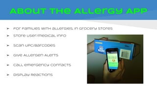 Digiminds: The Allergy App | PPT