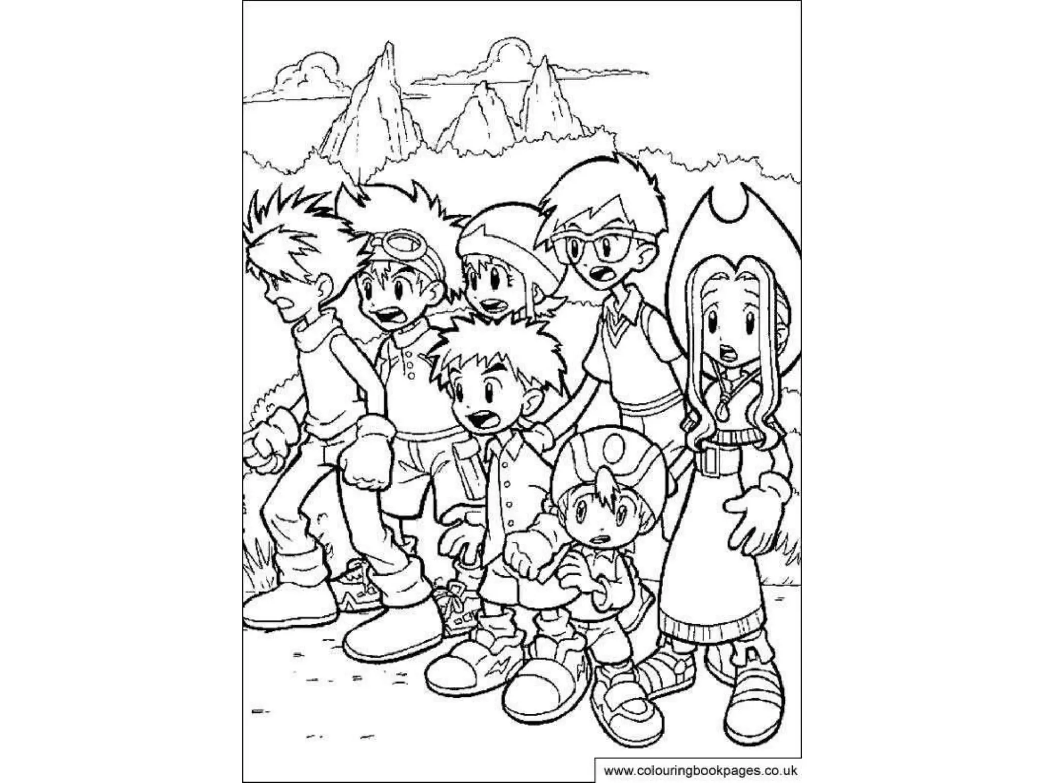 Digimon Colouring Pages and Kids Colouring Activities | PPT