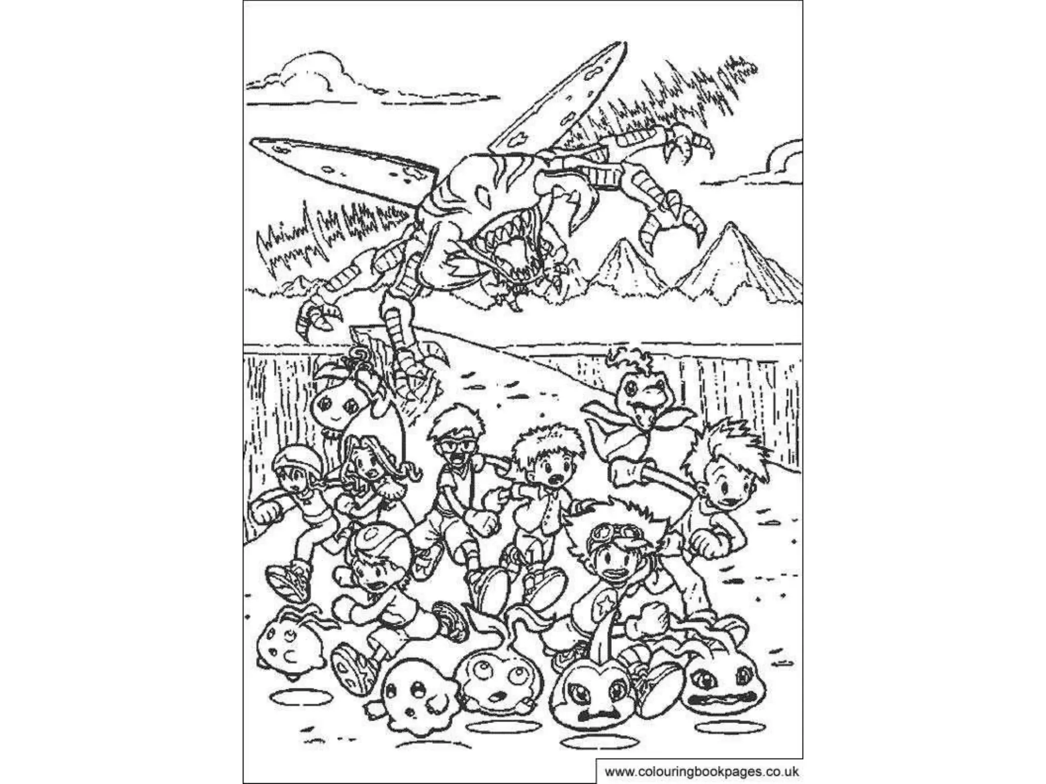 Digimon Colouring Pages and Kids Colouring Activities | PPT