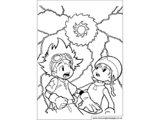 Digimon Colouring Pages and Kids Colouring Activities | PPT