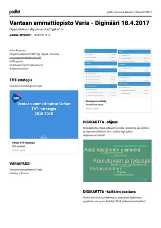 Oppilaitoksen digikartta -diginääri alustus 180417 | PDF