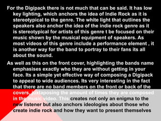 Digipack analysis A2 Media | PPTX | World/International Music | Music