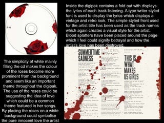 DIGIPAK ANALYSIS | PPTX | Music | Entertainment