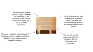 Digi pack analysis | PPTX | Music | Entertainment