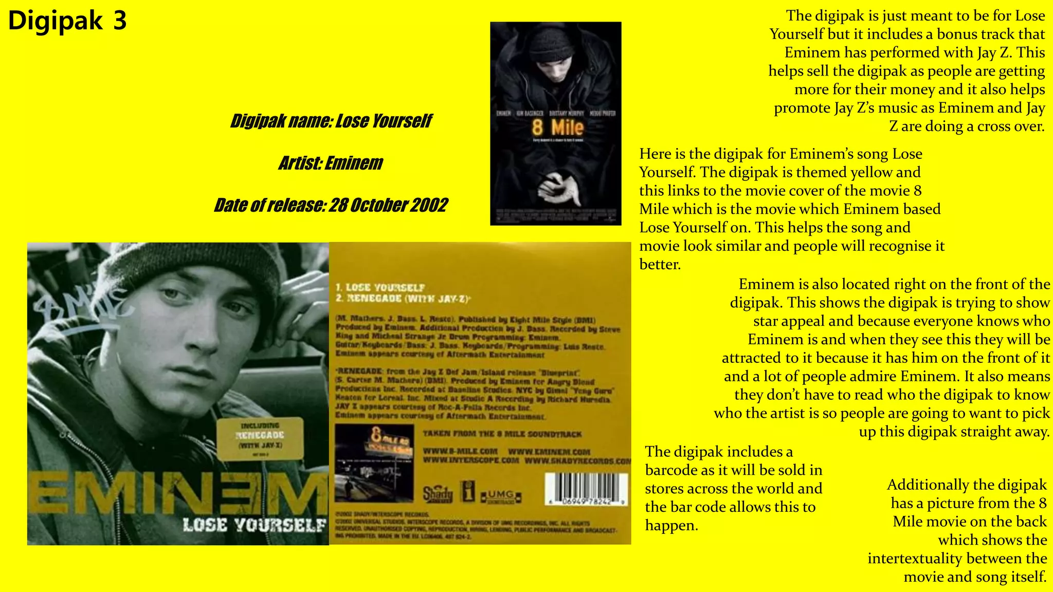 Digipack and album covers | PPTX