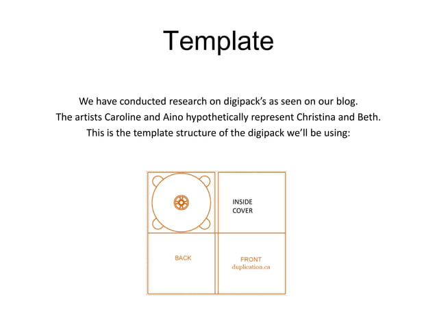 Digipack appearance | PPT