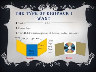 Digipack cover research and planning | PPT