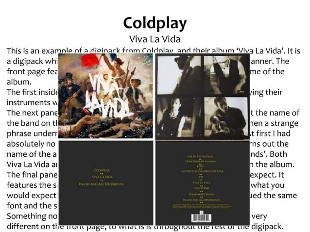 Digipacks - Real Examples | PPTX | Music | Entertainment