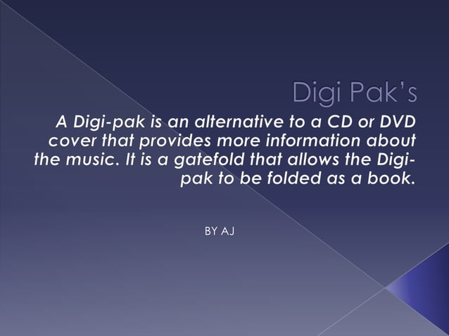 Digi pak | PPTX