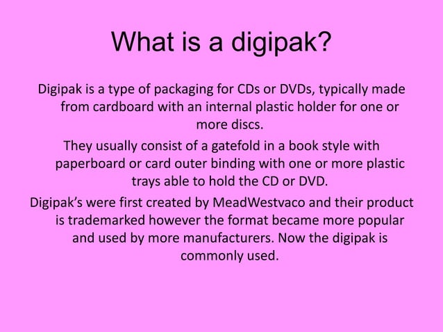 Digipak | PPT