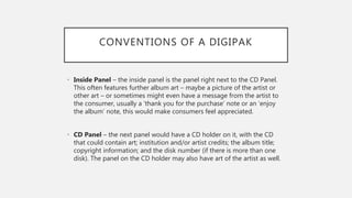 Digipak - Information and Conventions | PPTX