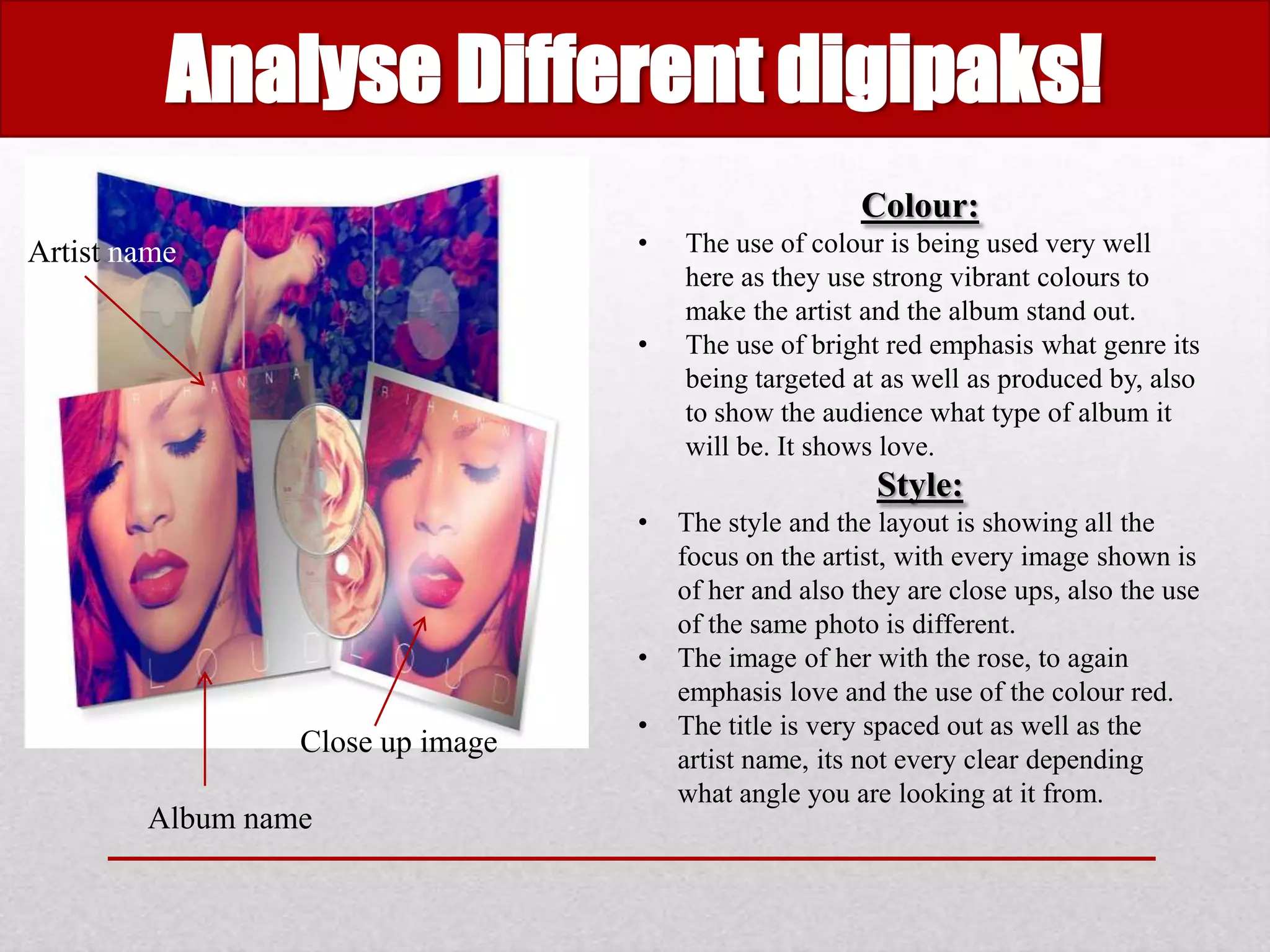 Digipak analysis | PPTX
