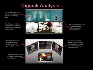 Digipak analysis | PPT