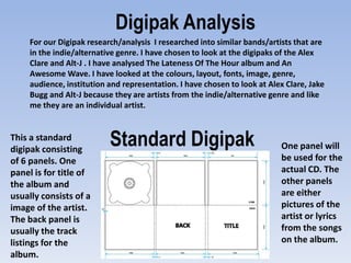 Digipak analysis | PPTX