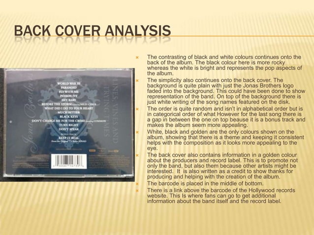 Digipak analysis | PPT