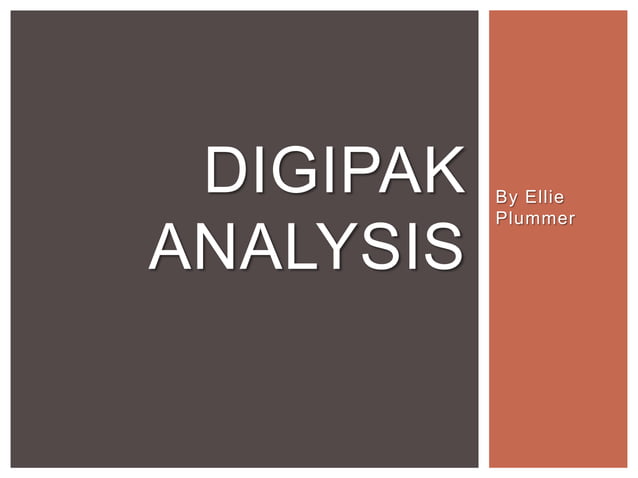 Digipak analysis | PPT